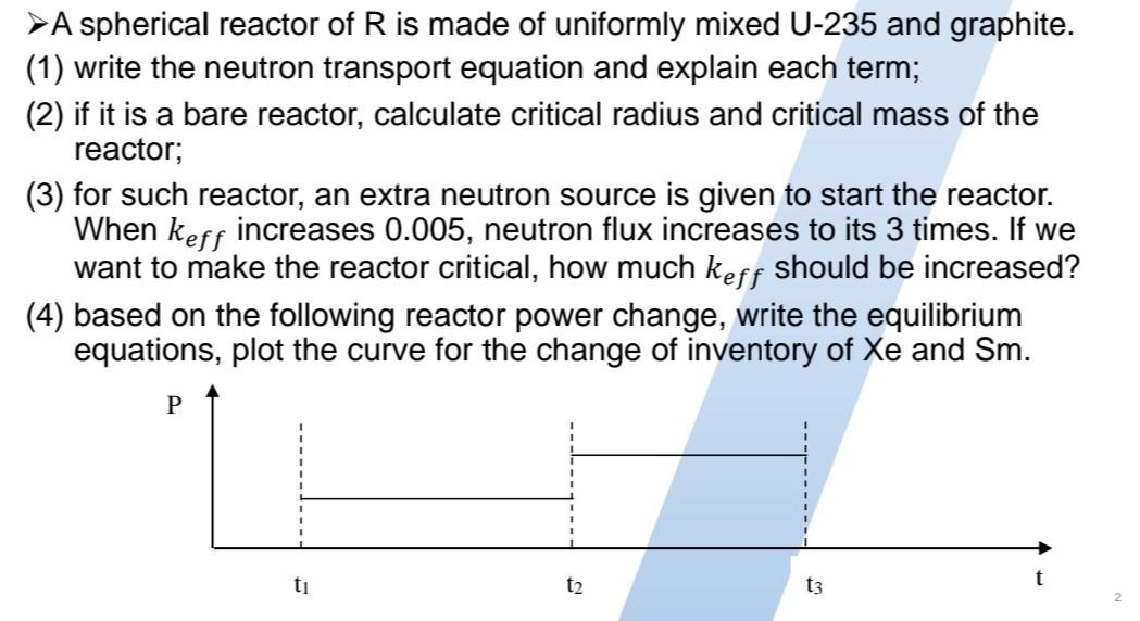Solved A spherical reactor of R is made of uniformly mixed | Chegg.com