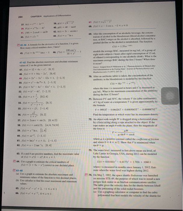 Solved SECTION 4.1 Maximum and Minimum Values 283 4.1 | Chegg.com