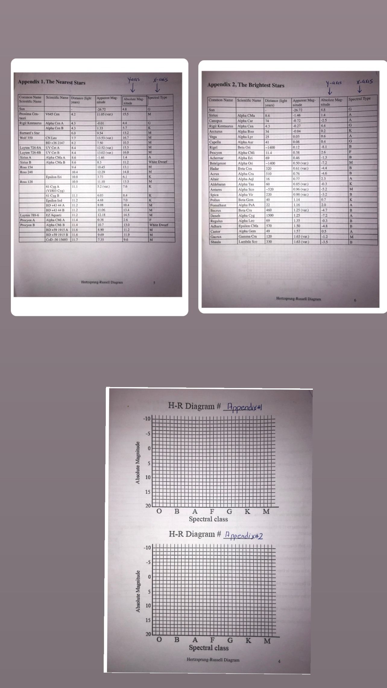 For Appendix 1 ﻿and 2 ﻿enter data on the diagrams | Chegg.com