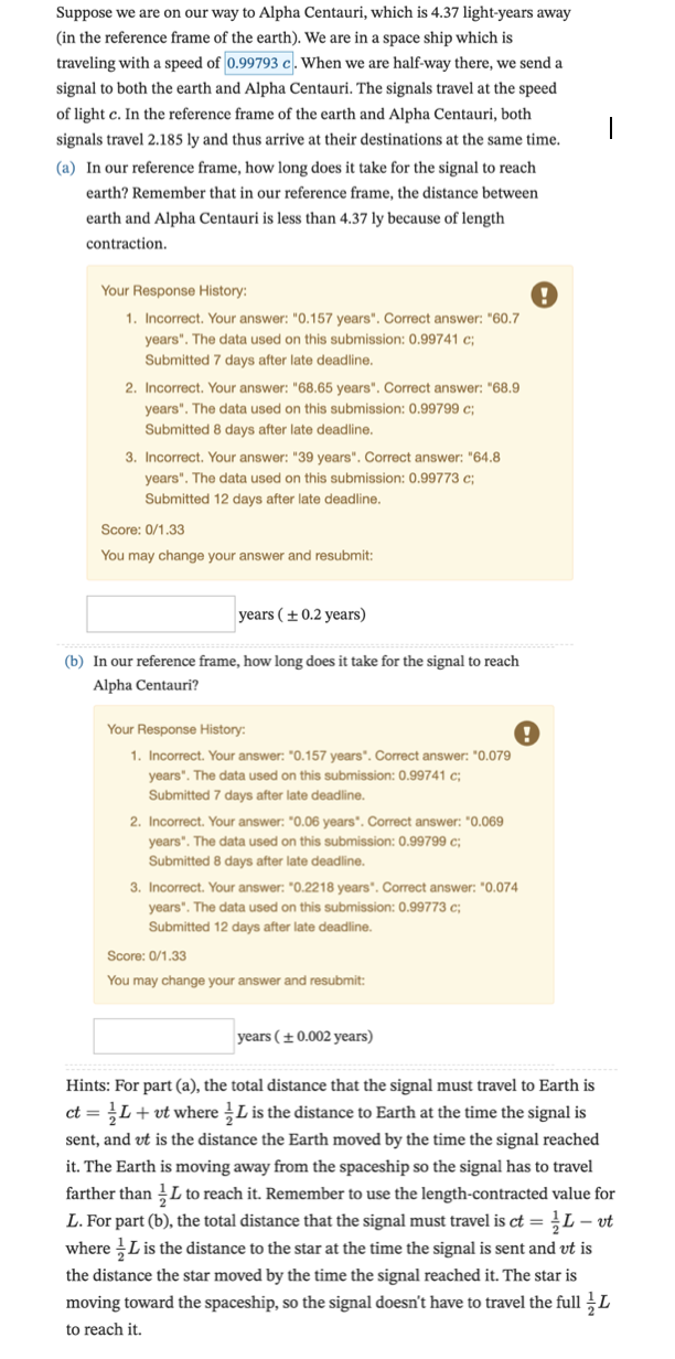 Solved Suppose we are on our way to Alpha Centauri, which is | Chegg.com