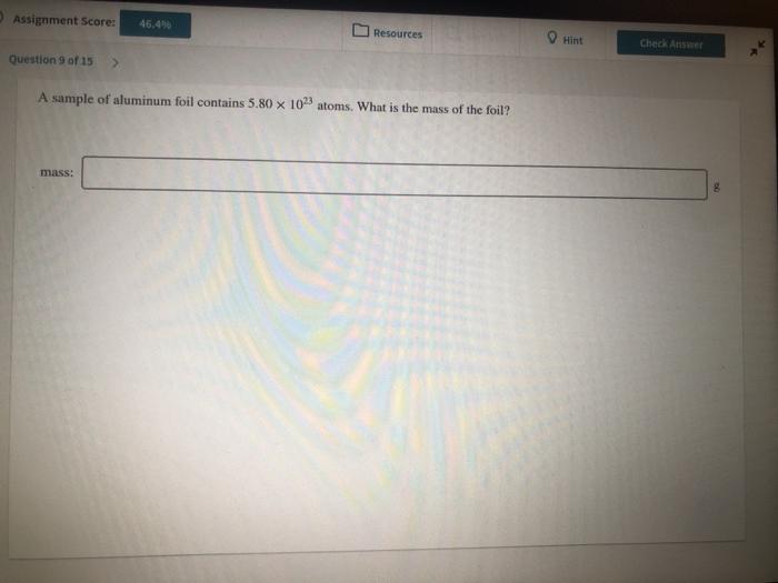 Solved Assignment Score: Resources Check Answer Question 9 | Chegg.com