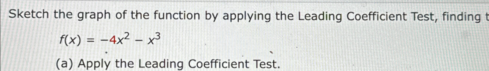 Solved Sketch the graph of the function by applying the | Chegg.com