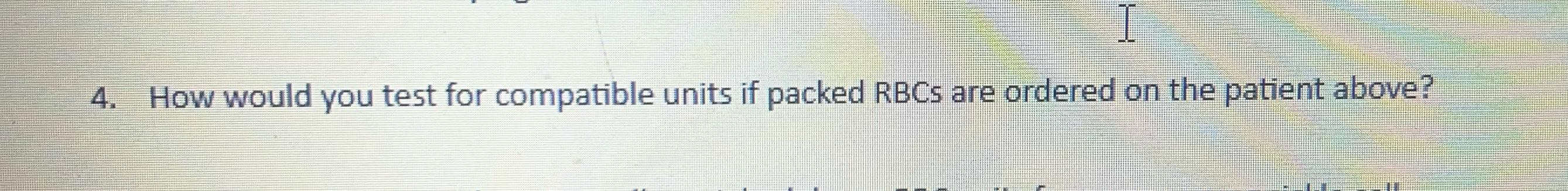 Solved How would you test for compatible units if packed | Chegg.com