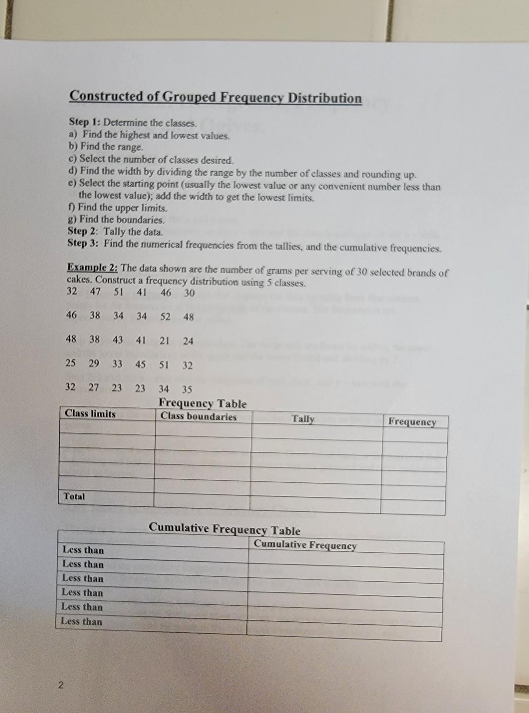 Solved Section 2.3 Bar Graphs, Pareto Charts, The Time | Chegg.com
