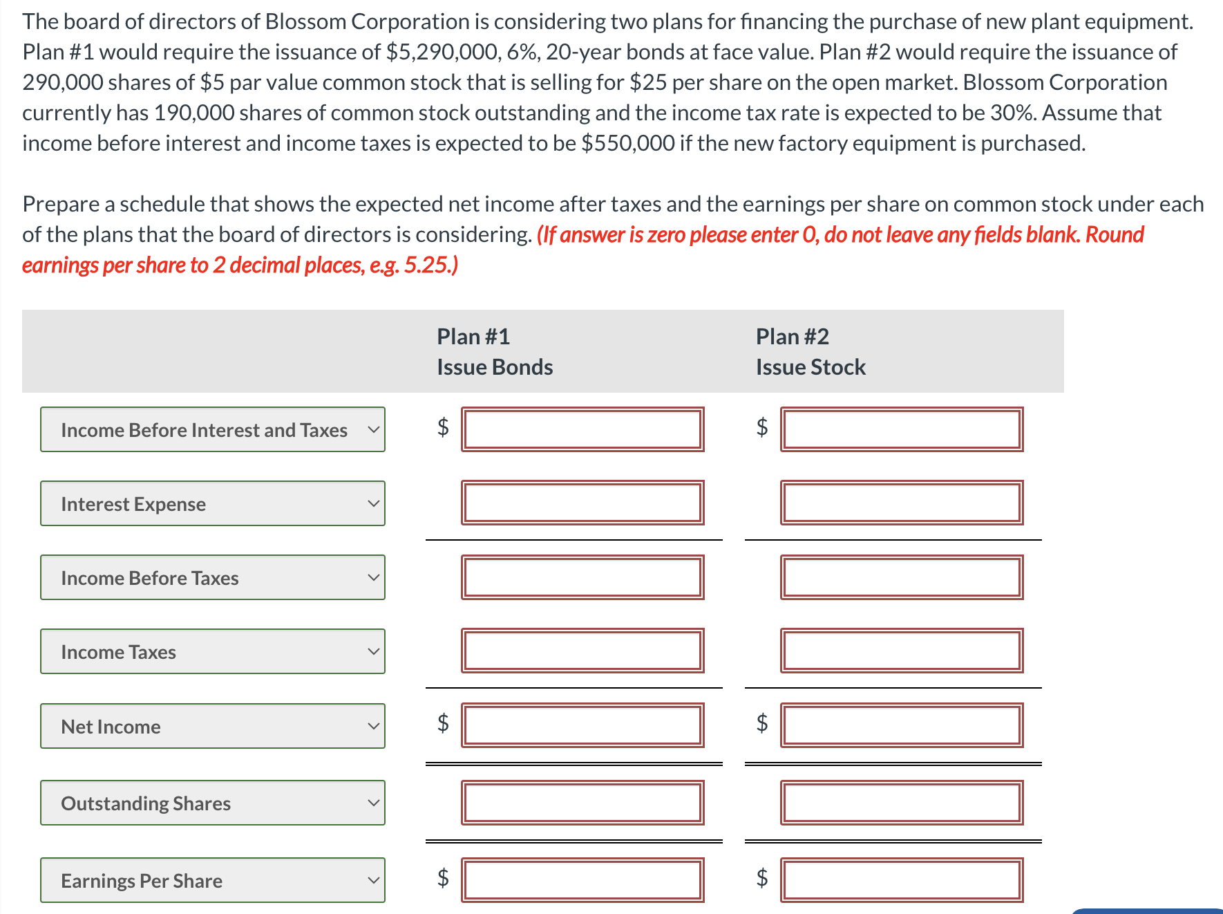 Solved The board of directors of Blossom Corporation is | Chegg.com
