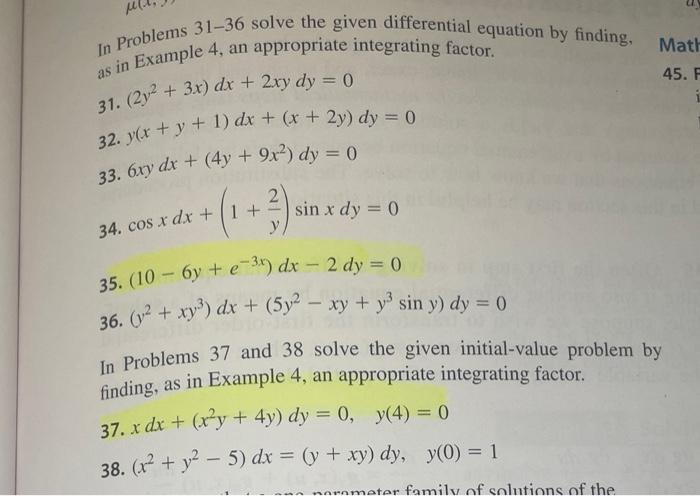 Solved In Problems 21-26 solve the given initial-value | Chegg.com