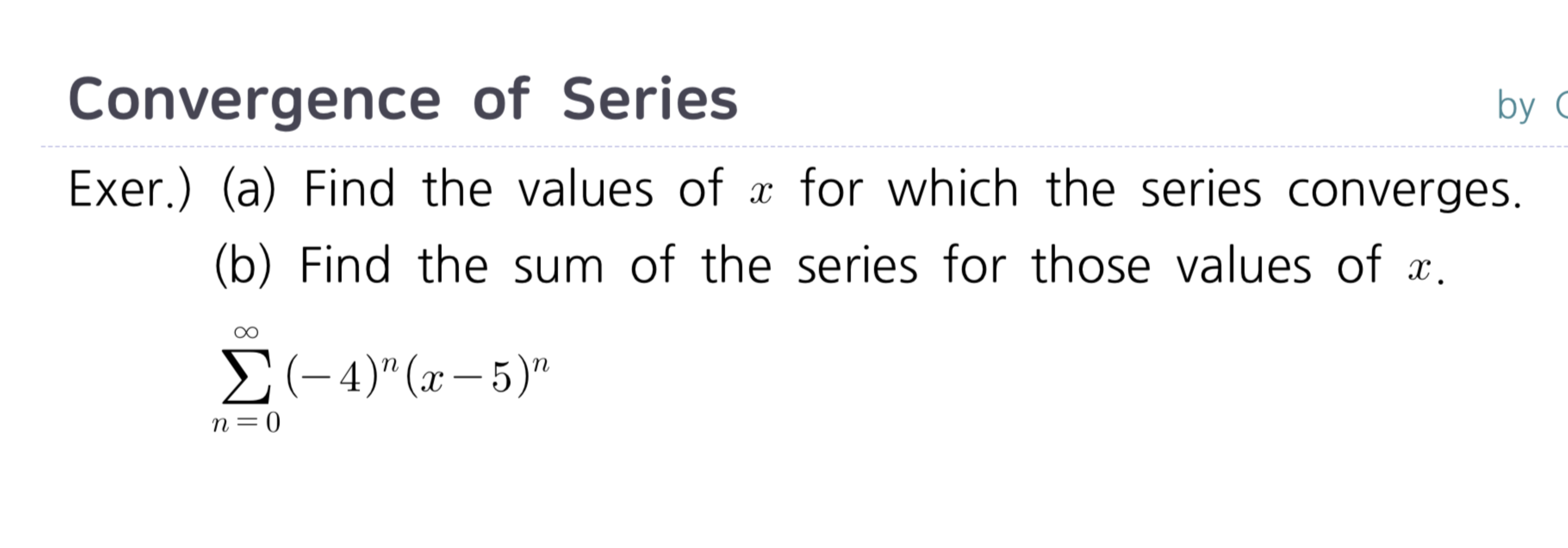 Solved Exer.) (a) ﻿Find the values of x ﻿for which the | Chegg.com
