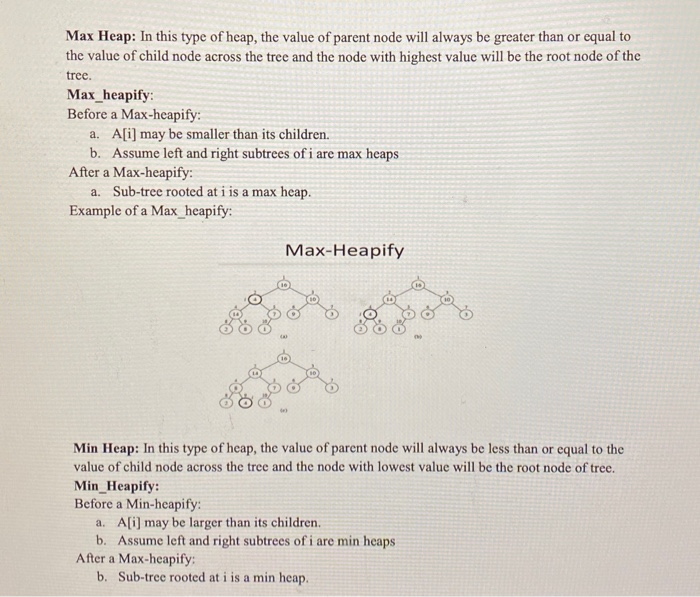 Solved 1. Construct a Binary Heap using the following | Chegg.com