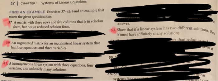 Solved 32 CHAPTER 1 Systems of Linear Equations FIND AN | Chegg.com