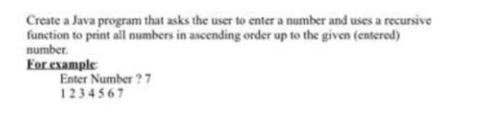 Solved Create a Java program that asks the user to enter a | Chegg.com