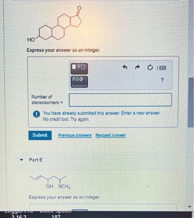 Solved Express your answer as an integer. No credit lost. | Chegg.com