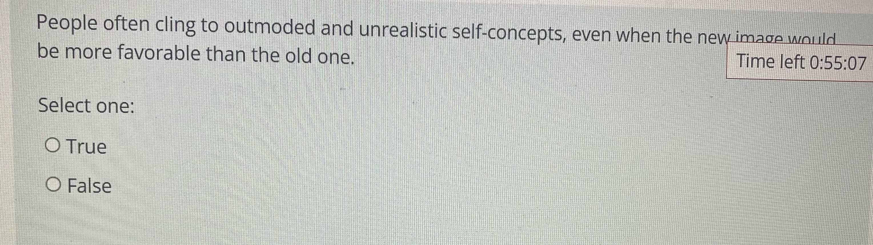 Solved People often cling to outmoded and unrealistic | Chegg.com