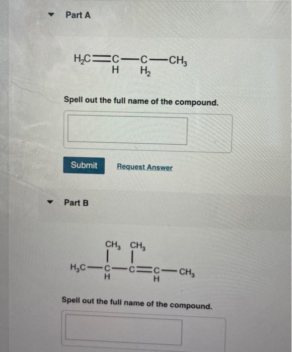 Solved Spell out the full name of the compound. View | Chegg.com