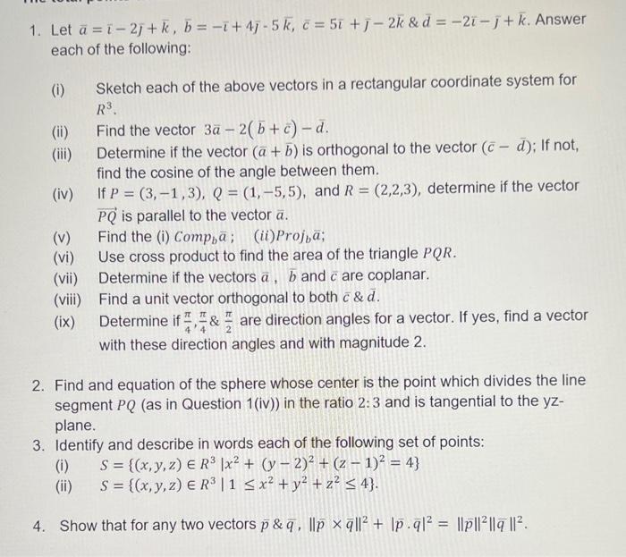 Solved 1. Let | Chegg.com