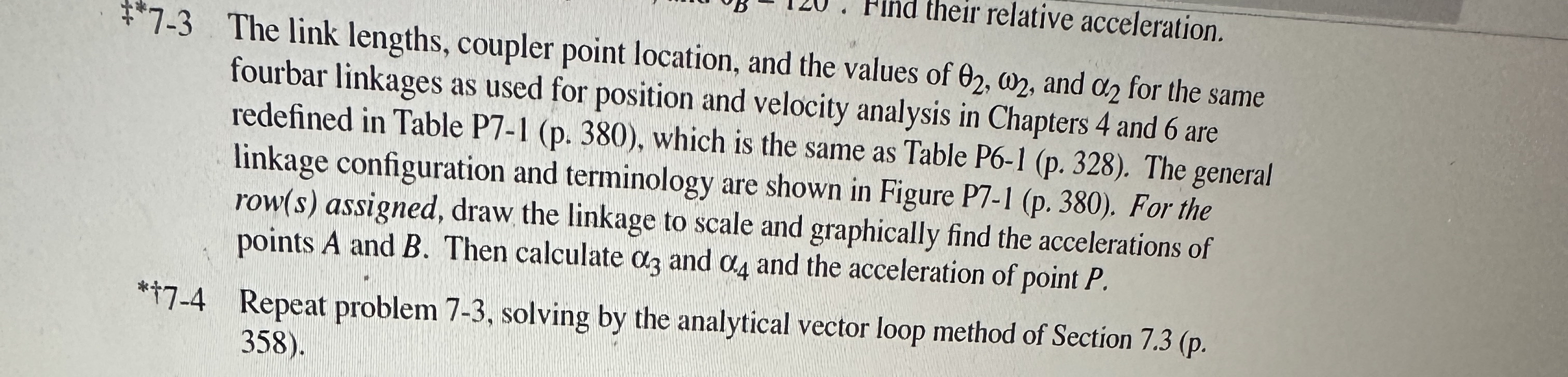 キ*7-3 ﻿The link lengths, coupler point location, and | Chegg.com