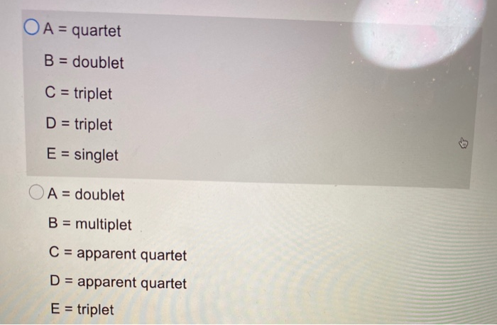 Solved What would be the expected multiplicity (splitting) | Chegg.com