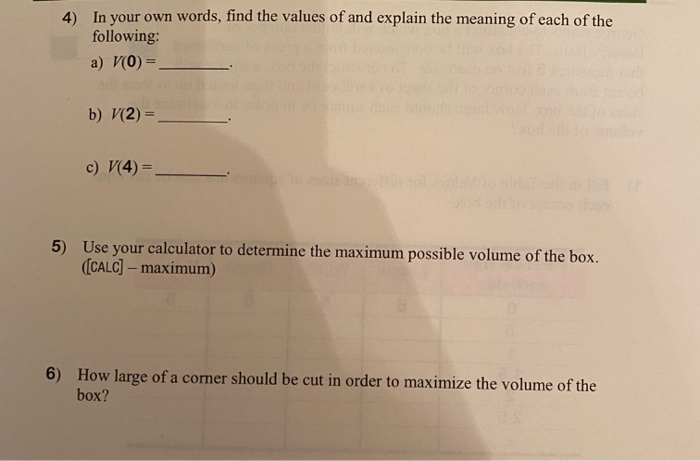 Solved Volume of a Box. George wants to construct a box | Chegg.com