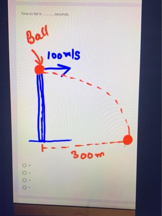 Solved Time to fallis seconds Ball loomis Z.. 3oom | Chegg.com