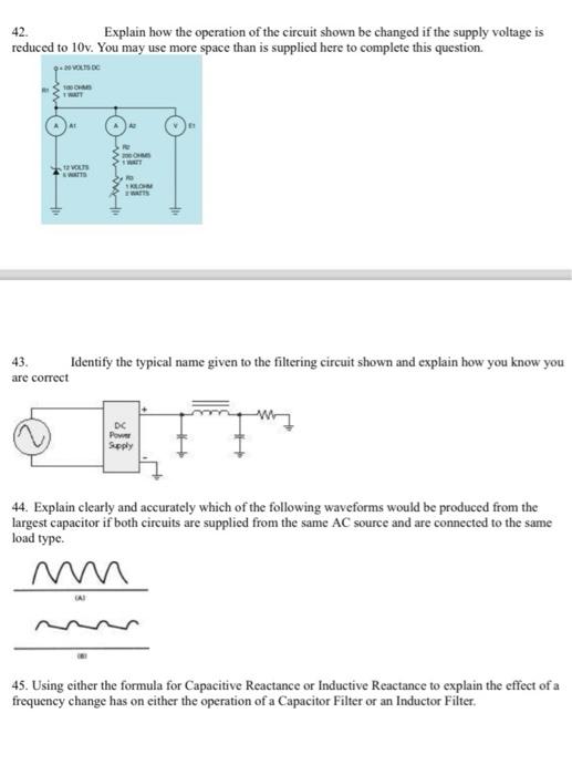 Solved 42. Explain how the operation of the circuit shown be | Chegg.com