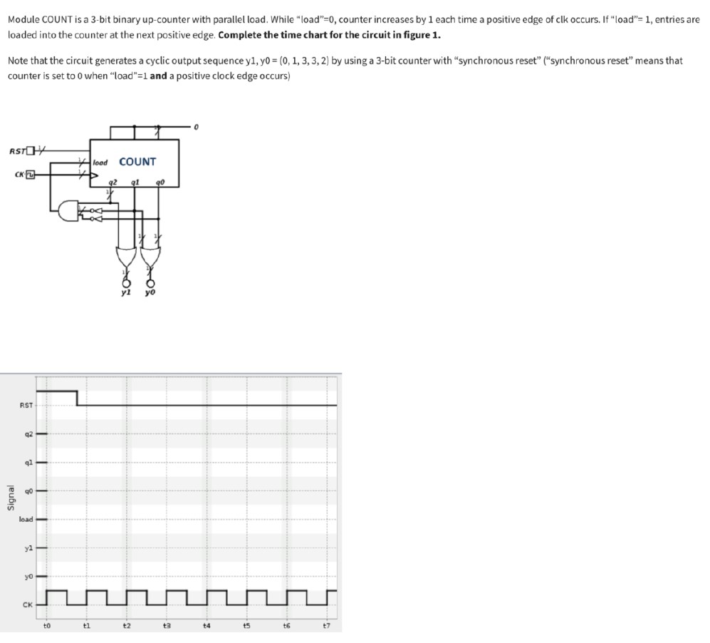 Solved Module Count Is A 3 Bit Binary Up Counter With 8198