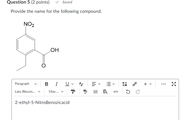 Solved Question 5 (2 ﻿points)Provide the name for the | Chegg.com