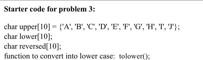 Solved Write a program that converts an upper case array to | Chegg.com