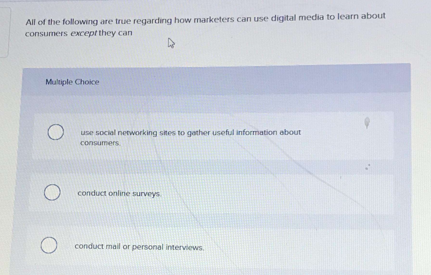 Solved All of the following are true regarding how marketers | Chegg.com