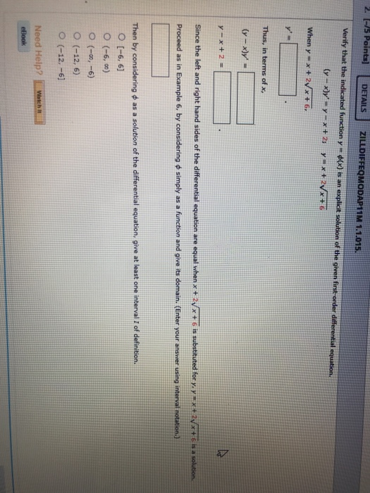 Solved 2.-/5 Points) DETAILS ZILLDIFFEQMODAP11M 1.1.015. | Chegg.com Solved 2.-/5 Points) DETAILS ZILLDIFFEQMODAP11M 1.1.015. | Chegg.com
