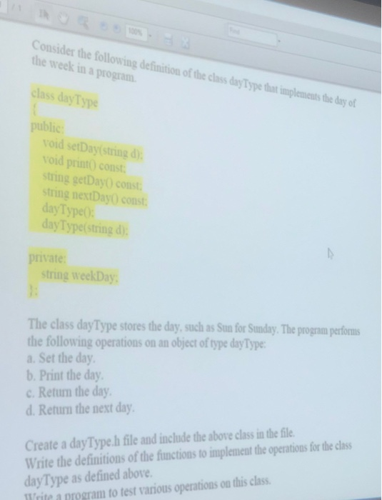 Solved Consider the following definition of the class | Chegg.com