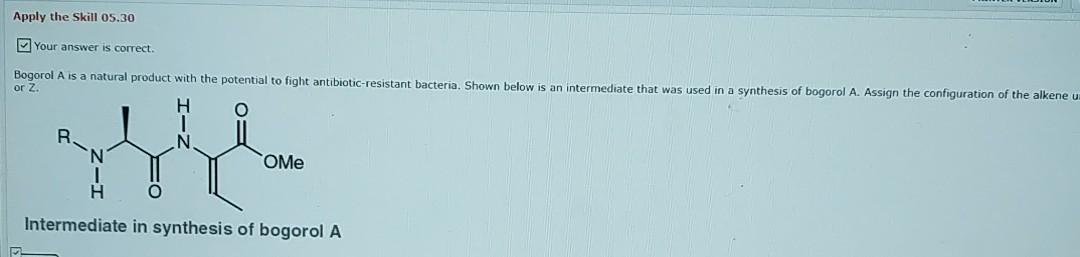 Solved Apply the Skill 05.30 Your answer is correct. Bogorol | Chegg.com