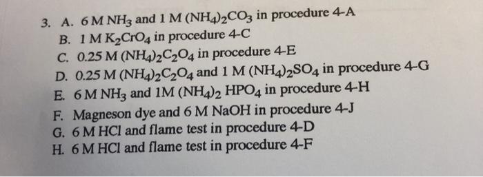 Solved Group 4 Cations: Ba't, Ca', and Mg Homework 3. | Chegg.com