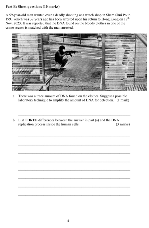 Solved Part B: Short questions (10 ﻿marks)A 59-year-old man | Chegg.com