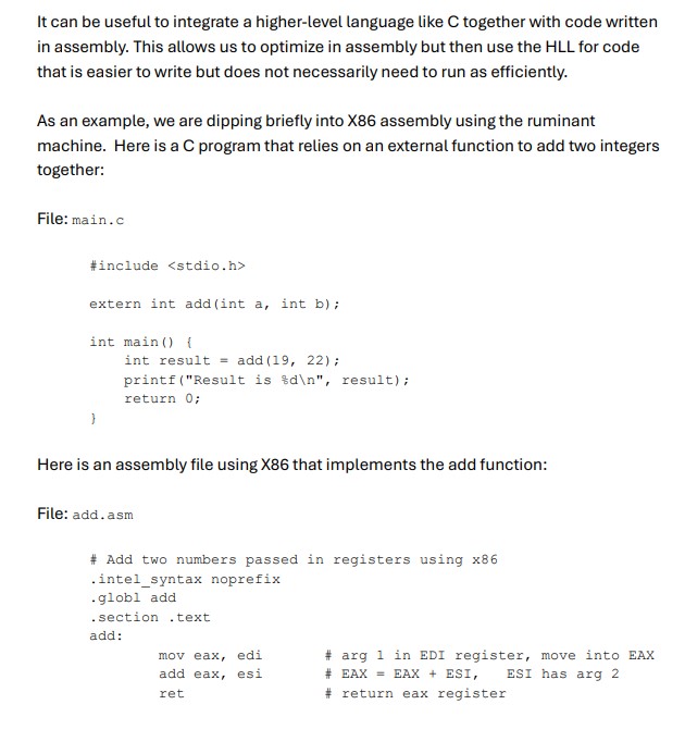 Solved We are coding in RISCV on a 64 ﻿bit linux machine. | Chegg.com