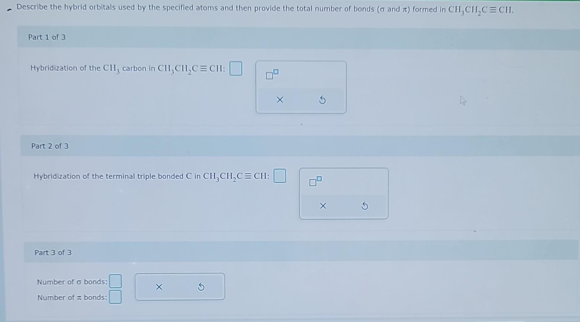 Solved Escribe The Hybrid Orbitals Used By The Specified