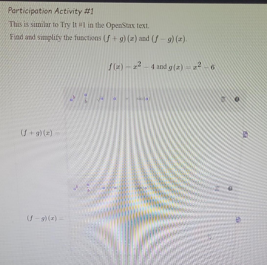 Solved Participation Activity #1 This is similar to Try It | Chegg.com