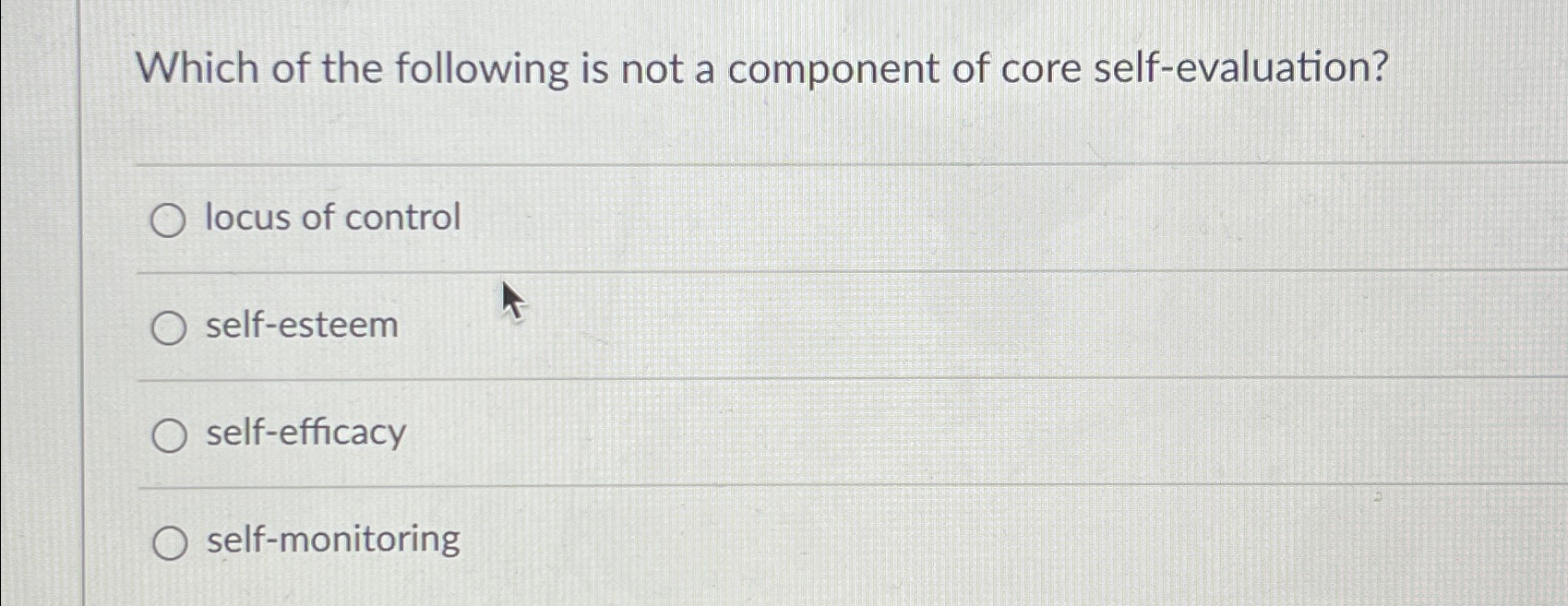 Solved Which of the following is not a component of core | Chegg.com