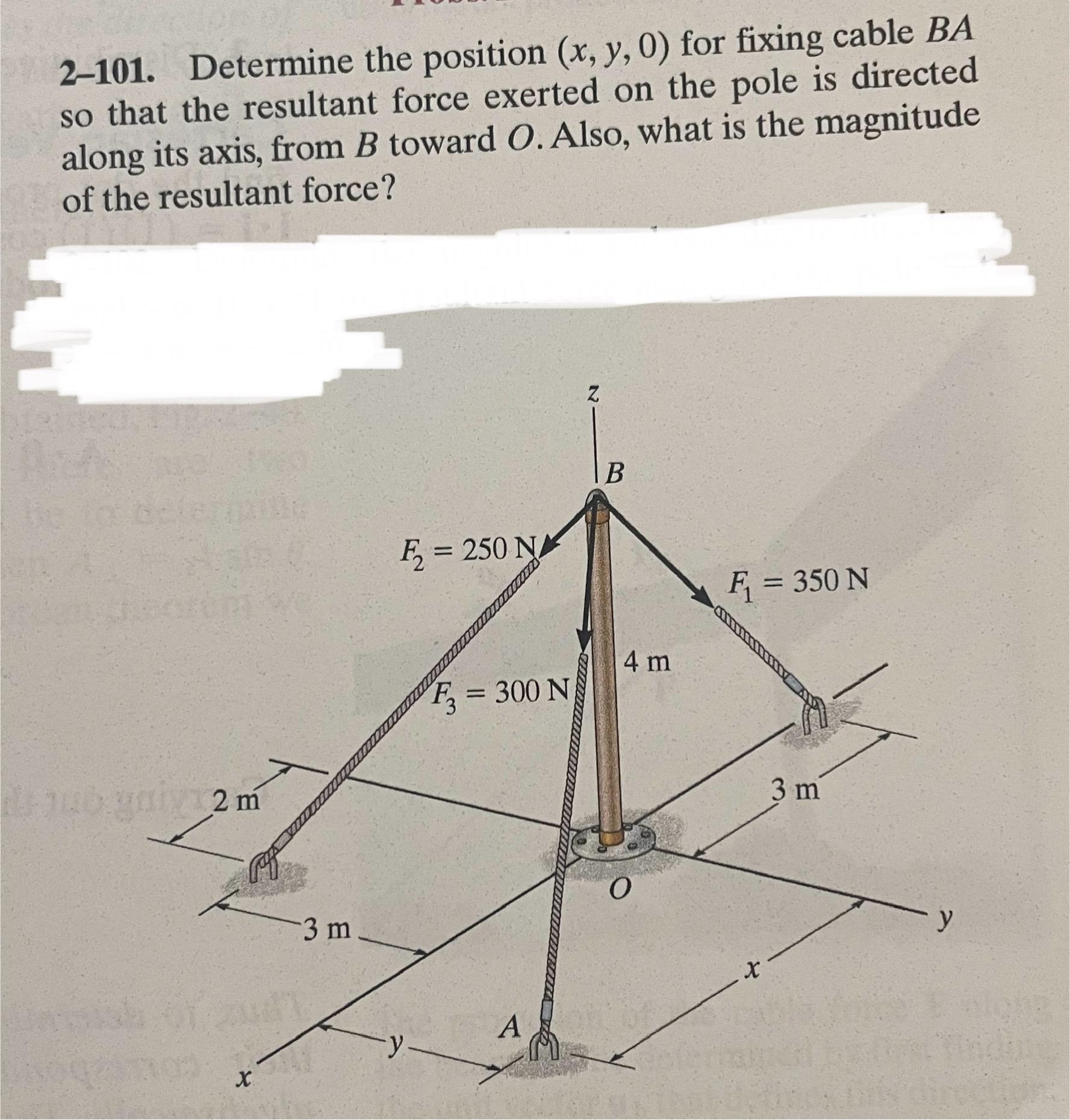 Solved 2 101 ﻿determine The Position X Y 0 ﻿for Fixing