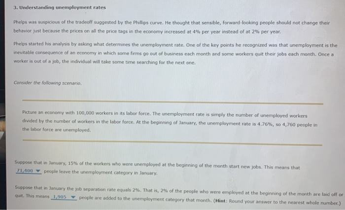 Solved 3. Understanding unemployment rates Phelps was | Chegg.com