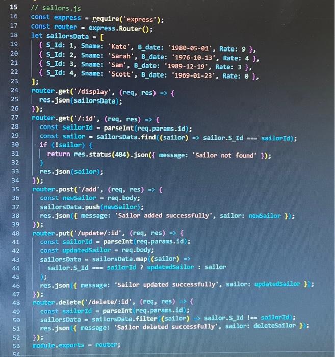Solved Based on the provided Javascript code, please follow | Chegg.com