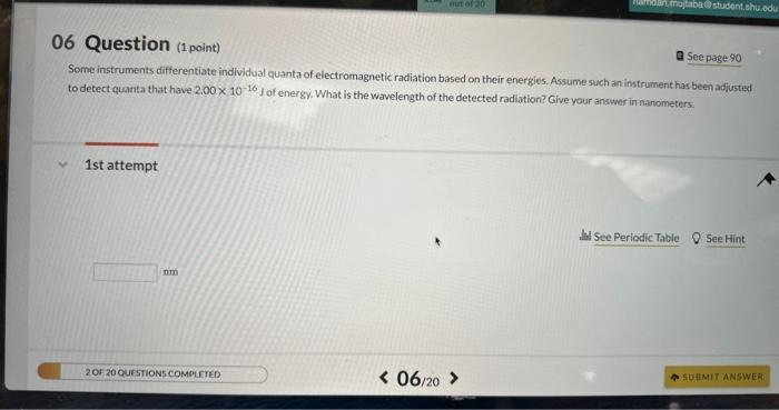 Solved Some instruments differentiate individual quanta of | Chegg.com