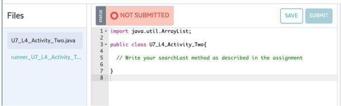 Solved Instructions Write a public static method named | Chegg.com