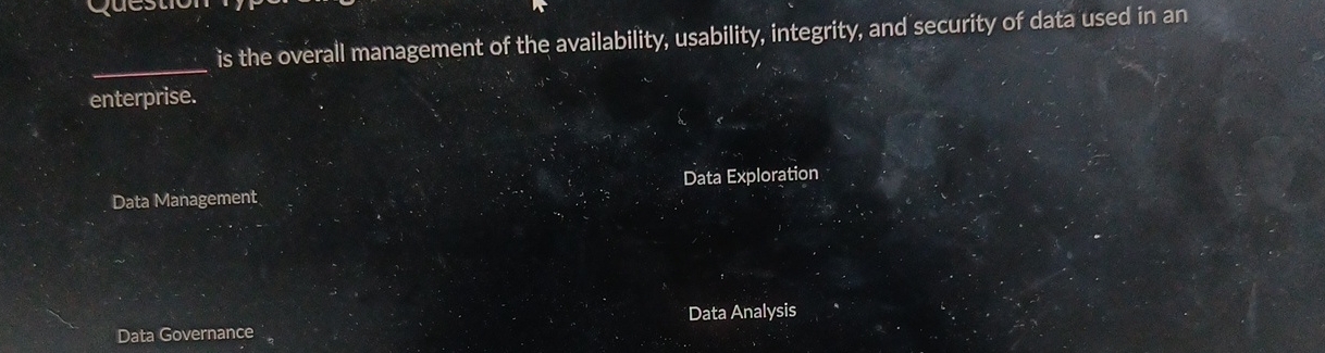 Solved is the overall management of the availability, | Chegg.com