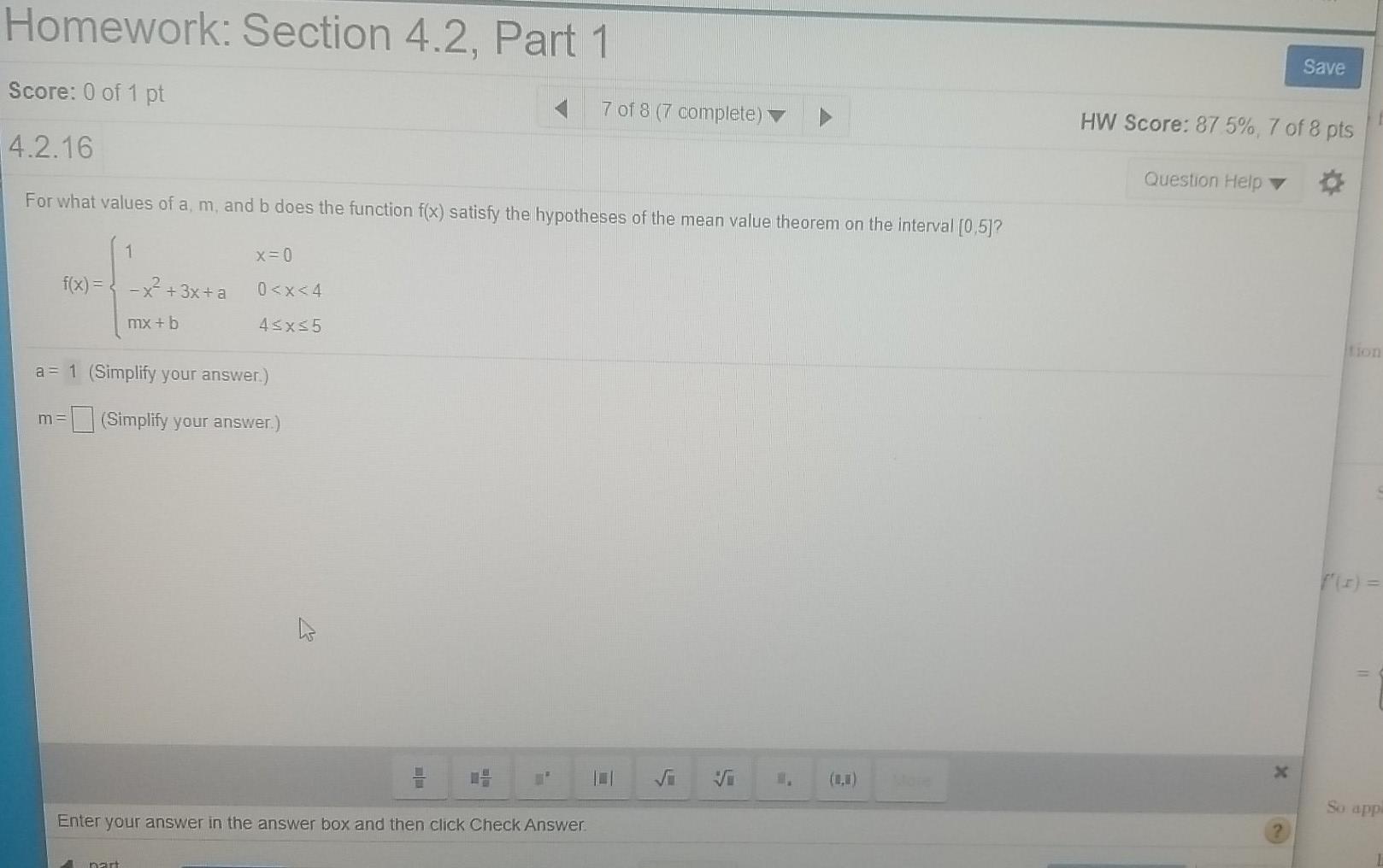 Solved Homework Section 4 2 Part 1 Save Score 0 Of 1 Pt 7