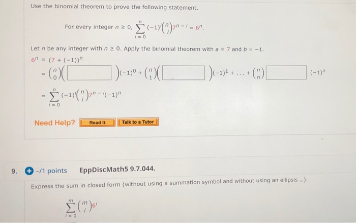 Compute the value of the following. (Assume n is an | Chegg.com Compute the value of the following. (Assume n is an | Chegg.com