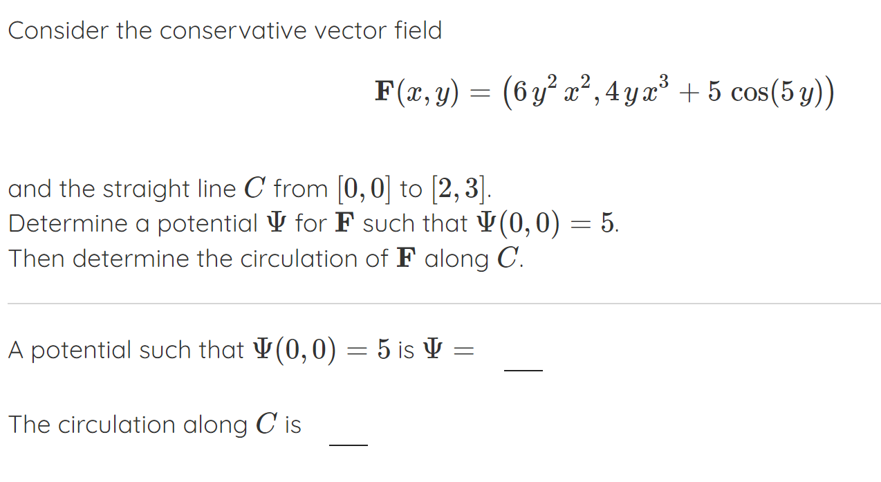 Solved Consider the conservative vector | Chegg.com