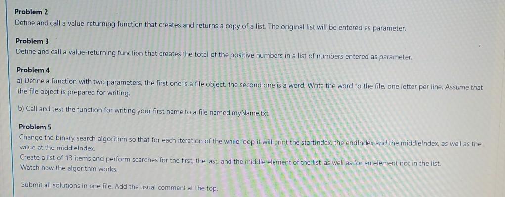 Solved Problem 2 Define and call a value-returning function | Chegg.com