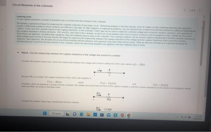 Solved Learning Goal: Part A + Find the Ielaionahip between | Chegg.com