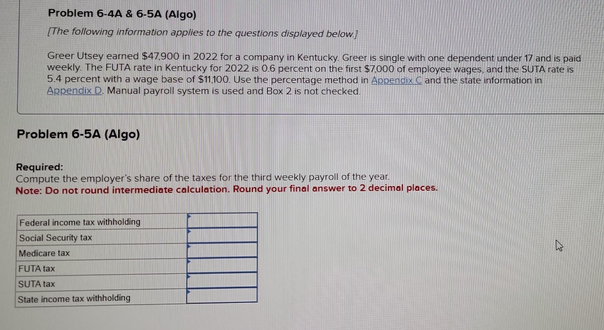Solved Problem 6-4A \& 6-5A (Algo) [The following | Chegg.com Solved Problem 6-4A \& 6-5A (Algo) [The following | Chegg.com