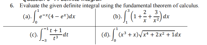Solved Evaluate the given definite integral using the | Chegg.com
