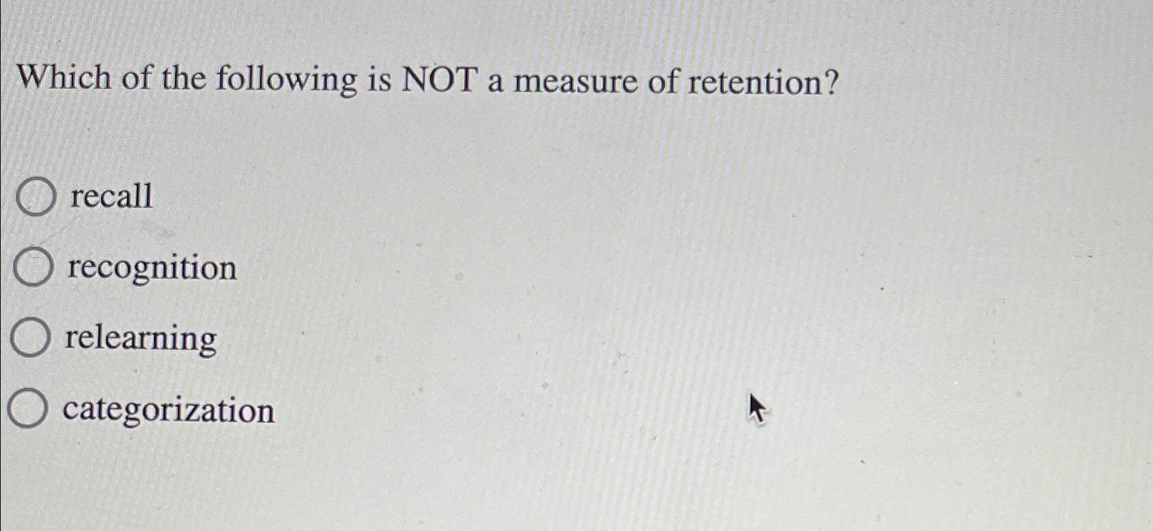 Solved Which of the following is NOT a measure of | Chegg.com
